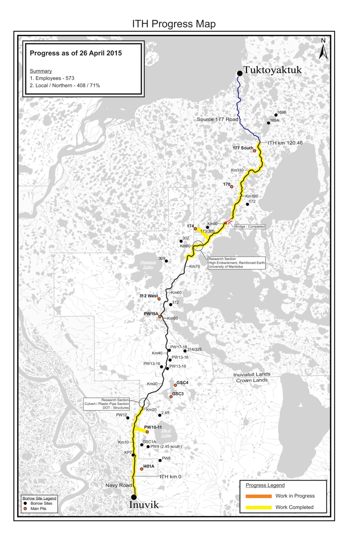 Inuvik Tuktoyaktuk Highway - Faszination Kanada