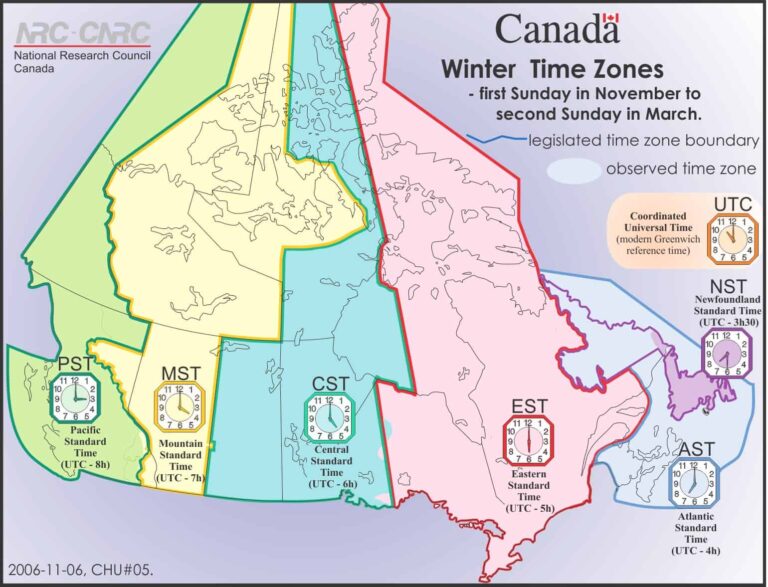 Spannende Uhrzeit In Kanada Ebenbild